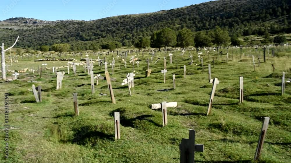 Sunset at Sad Hill Cemetery, film The Good the Bad and the Ugly, film ...