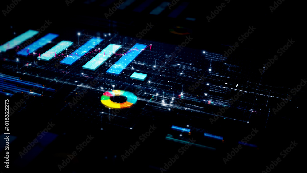 Dynamic data visuals for business info graphics, animated charts, and ...