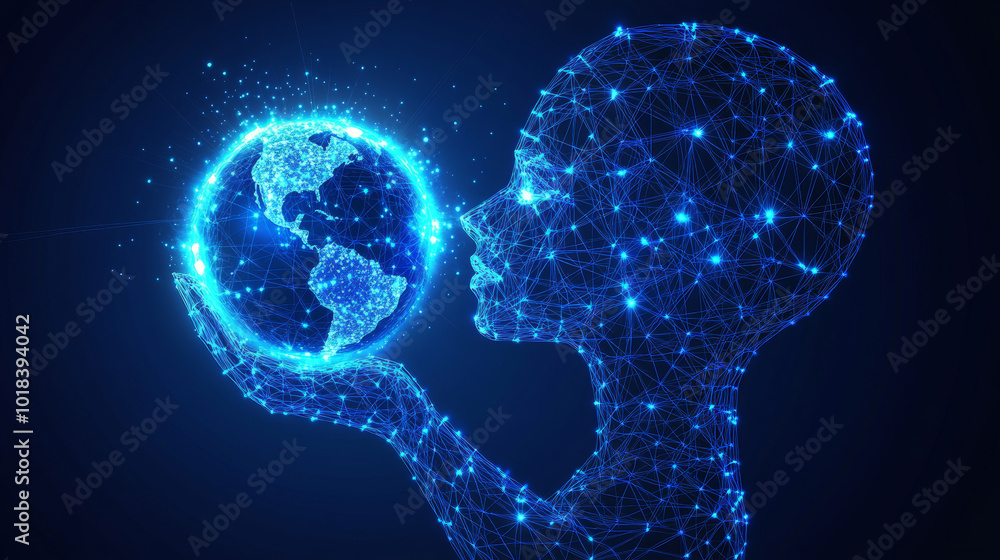 Artificial intelligence is protecting the future of Earth.This image ...