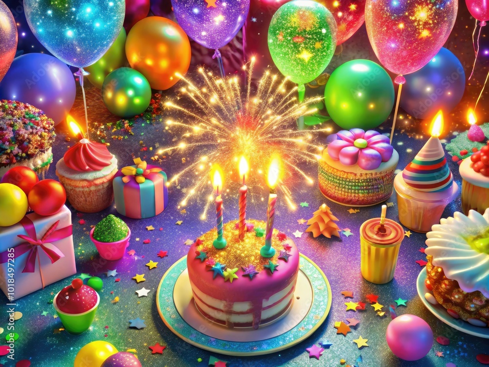Get ready for a dazzling birthday bash! Embrace vibrant decorations and ...