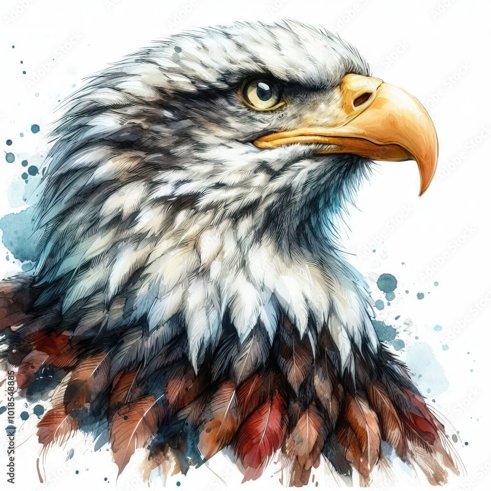 American eagle, running eagle, symbol of america, flag of america, usa ...