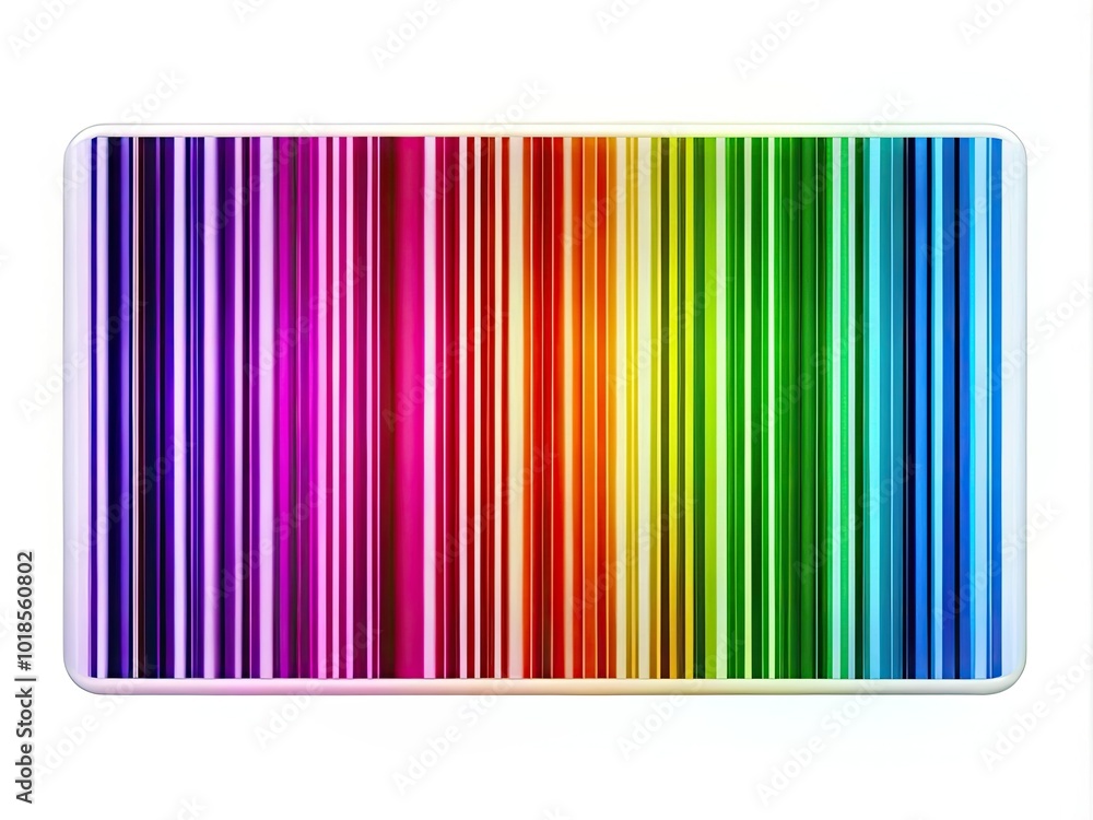 Clear barcode set against a white backdrop, designed for product ...