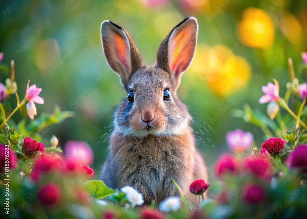 Delightful rabbits frolic in enchanting natural settings, captured in ...