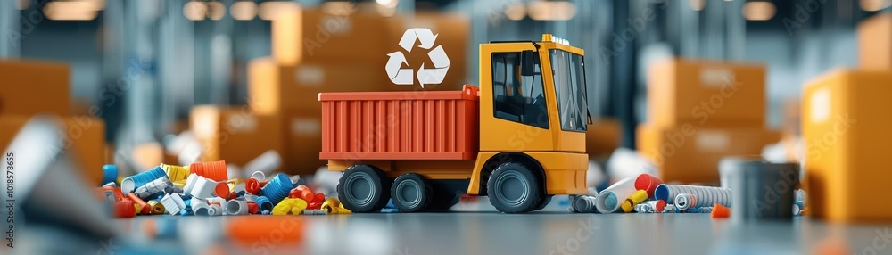 Diagram of plastic waste separation process in a facility, with ...