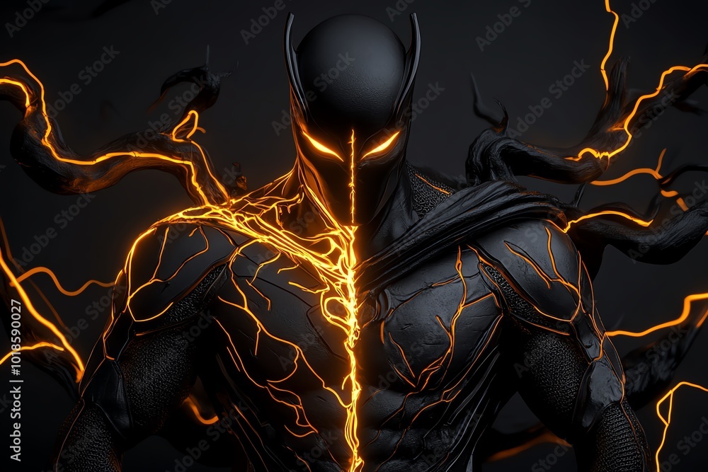 Fantasy artwork of a hero split into two versions of themselves, one ...