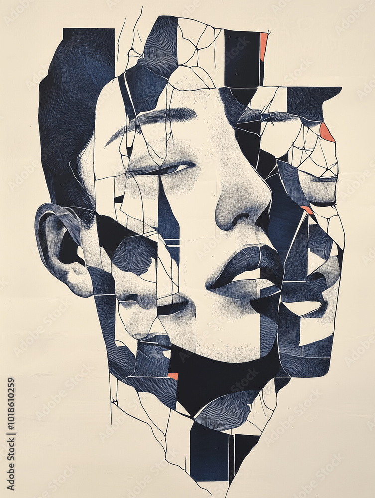 Portrait de visage fragmenté : quête du soi, réflexion sur ses ...