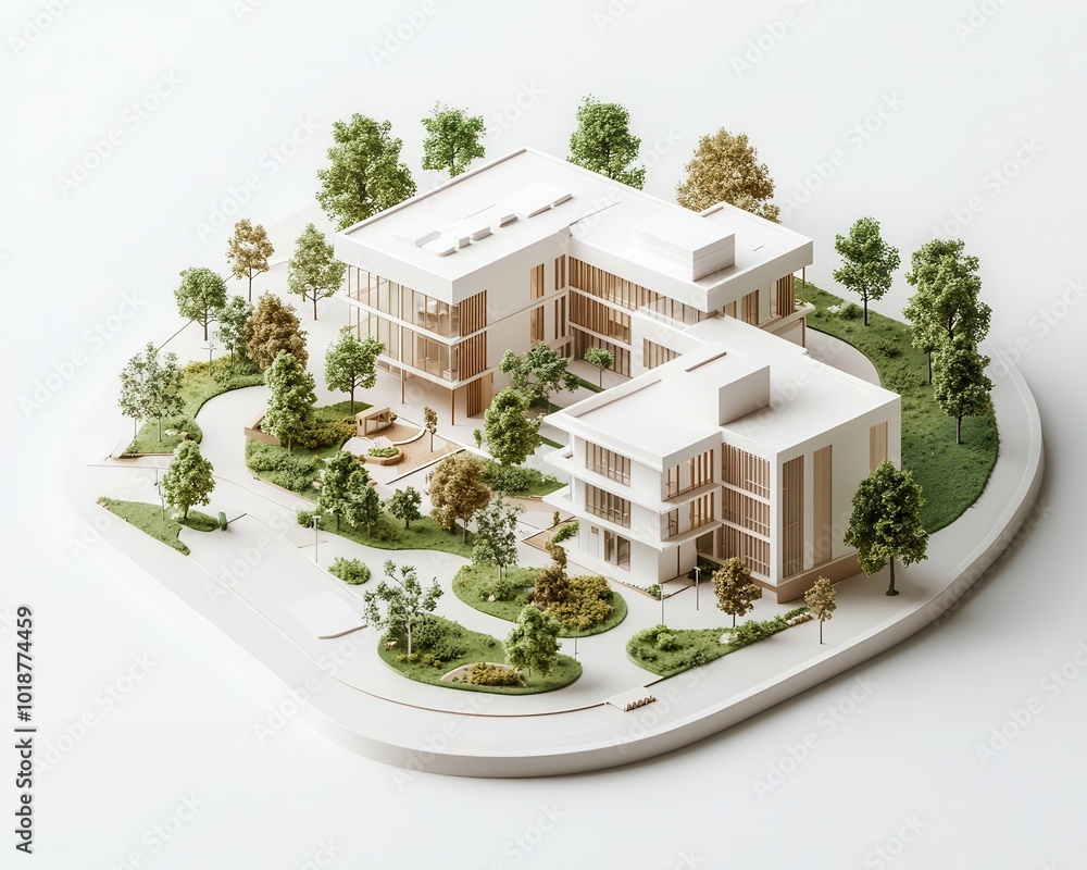 Nature-inspired medical facility with organic layouts and healing ...