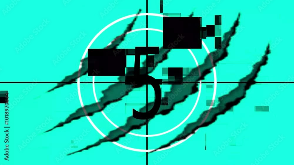 aquamarine color movie countdown and black color number countdown ...