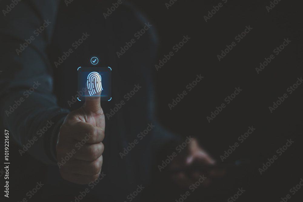 Fingerprint scan provides security access with biometrics ...