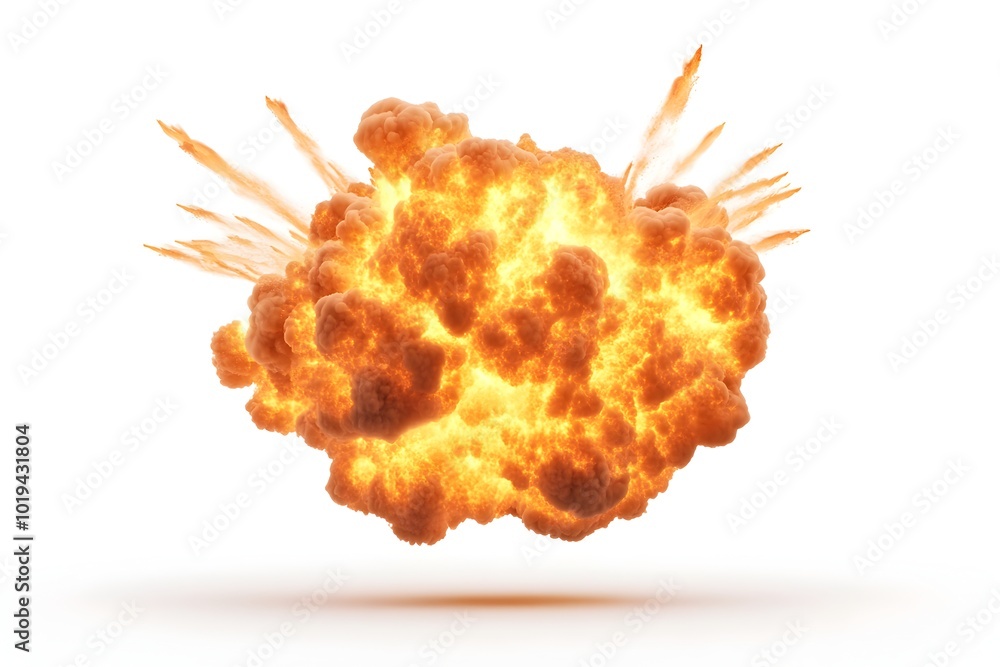 Stunning photograph showcasing an intense dynamic fire explosion with ...