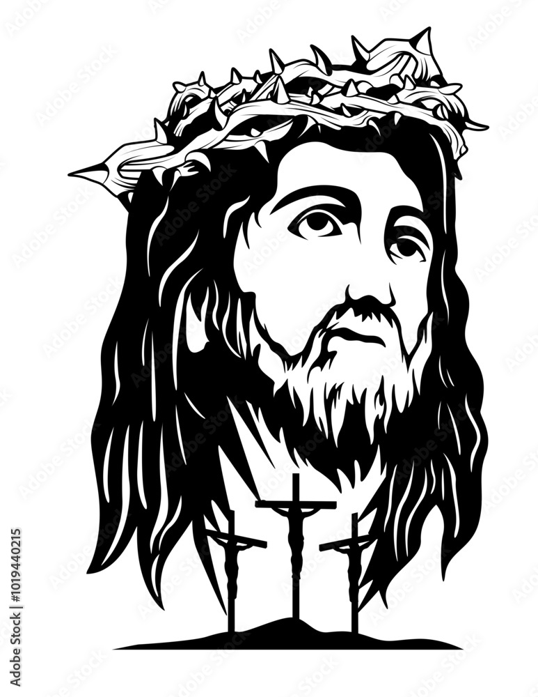 Vetor do Stock: Jesus Christ | Jesus of Nazareth | Jesus in Cross ...