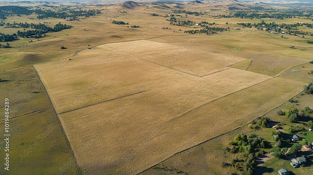 Boundary map for a 2.5-acre square plot, illustrated at a scale of 1 ...