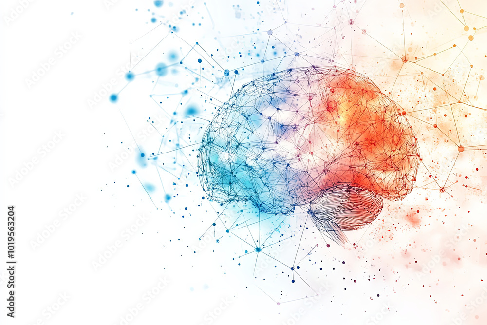 brain network concept illustrates intricate connections within human ...