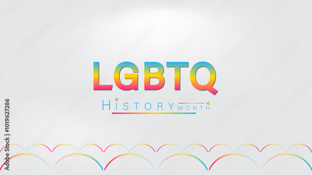 Visual representation of LGBTQ History Month, highlighting vibrant ...