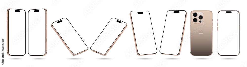 Collection of desert titanium Iphone 16 Pro Max. Iphone different ...