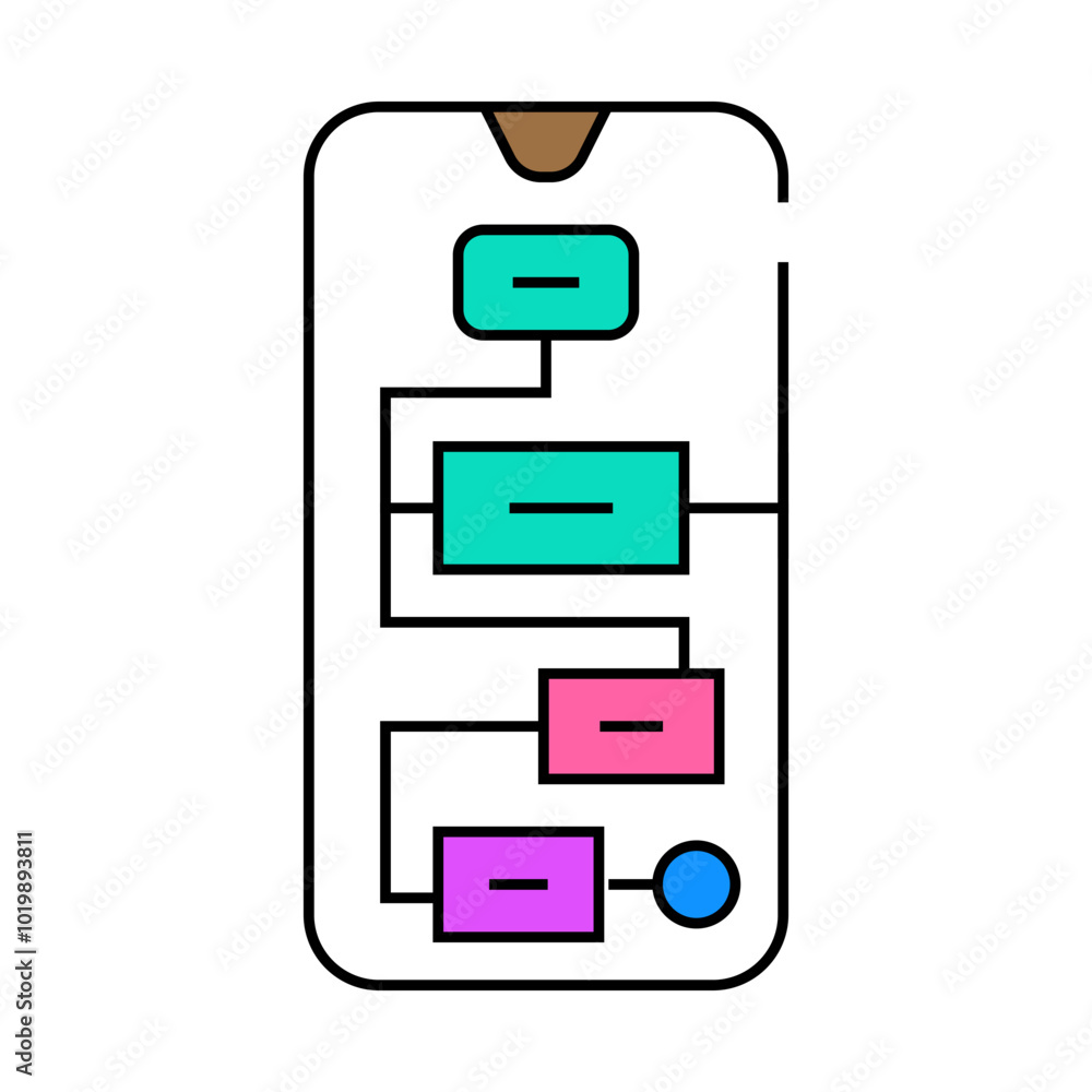 Vetor de user flow ux ui design line icon vector. user flow ux ui ... Vetor de user flow ux ui design line icon vector. user flow ux ui ...