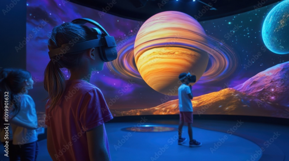 virtual field trip, with students exploring a 3D model of the solar ...