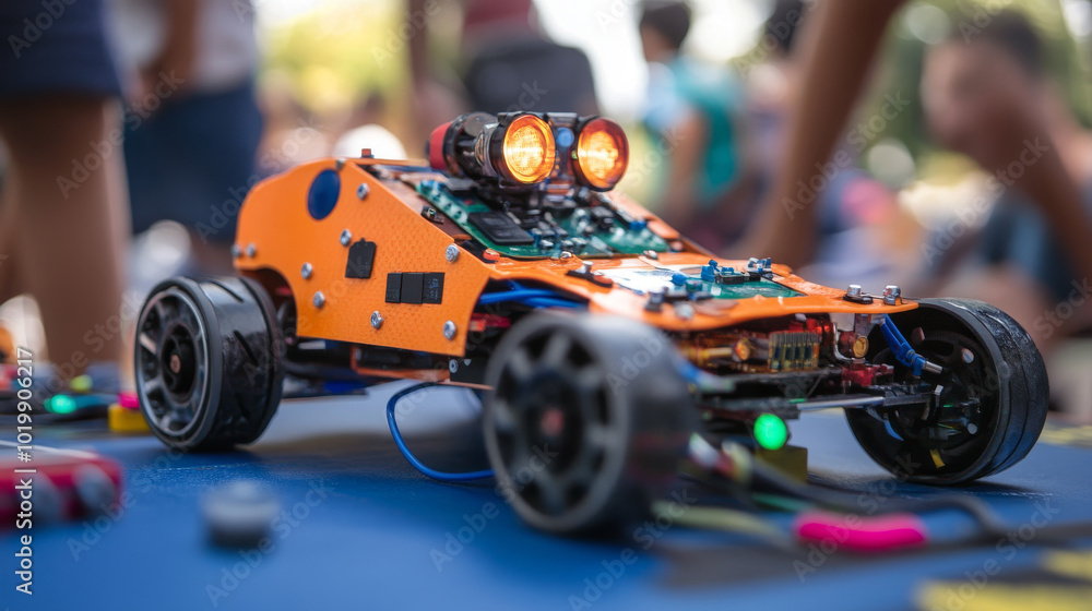 Kids can build and program a robot car using an Arduino microcontroller ...