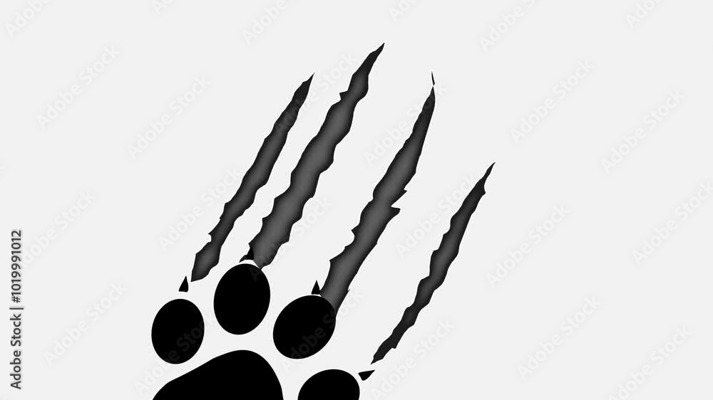 claw scratch animation