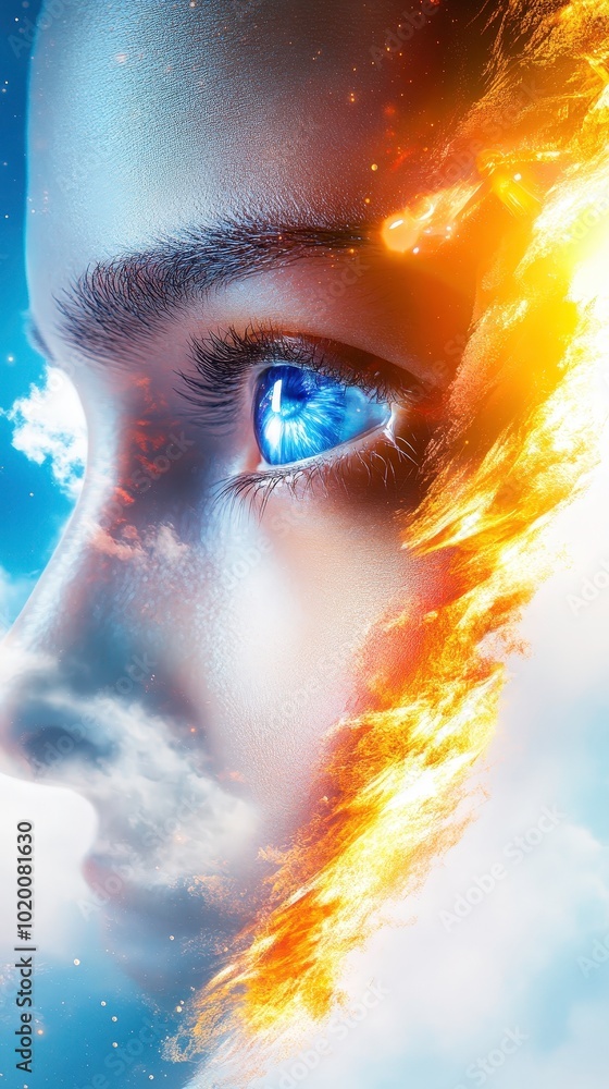 Skillfully use a worms-eye view to depict a scene that challenges ...