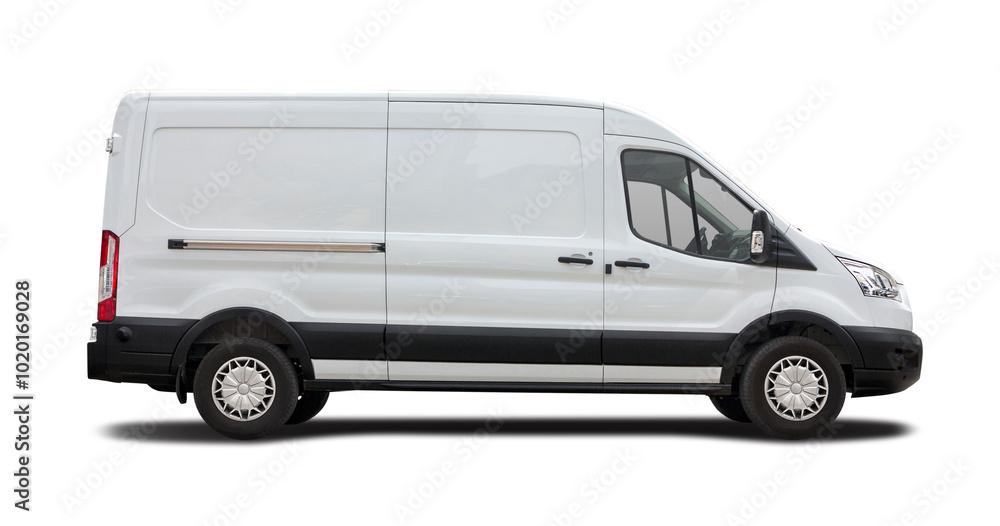 Ford Transit Van, side view isolated on white background. PNG Stock ...