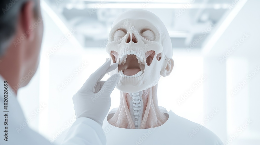 2410_013.otolaryngologist explaining nasal anatomy, detailed 3d model ...