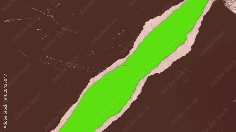 Paper transition animation pack is on a green background. Torn paper ...