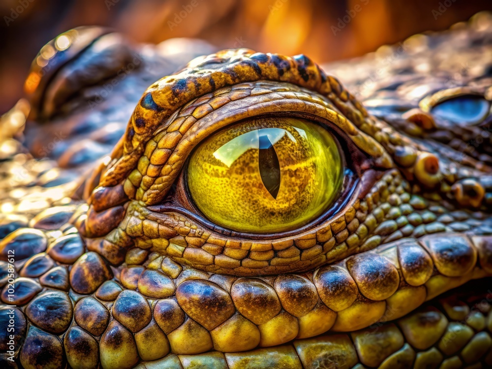 Discover mesmerizing close-up photography of crocodile eyes. Ideal for ...
