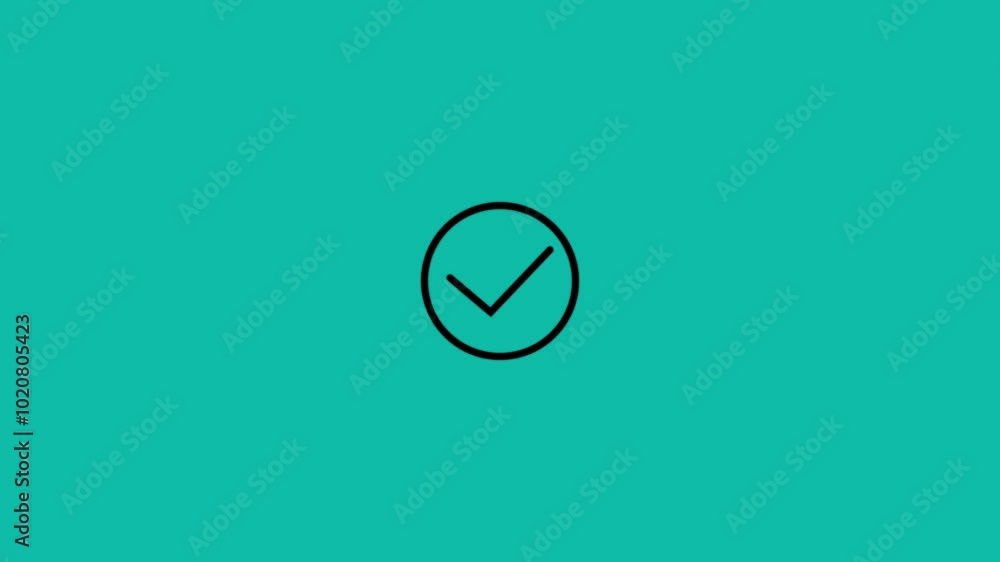 Check mark icon. Animation in motion graphics of a check mark ...