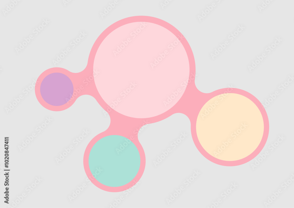 Blank company process chart infographic template as vector with 3 ...