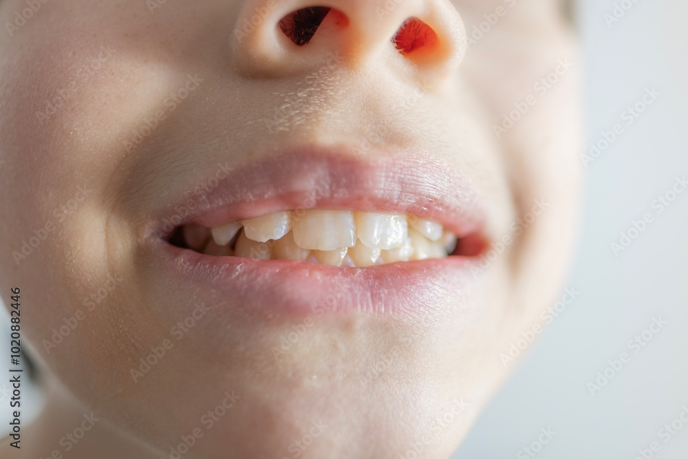 child 12 years old with malocclusion shows tooth sways and hurts ...