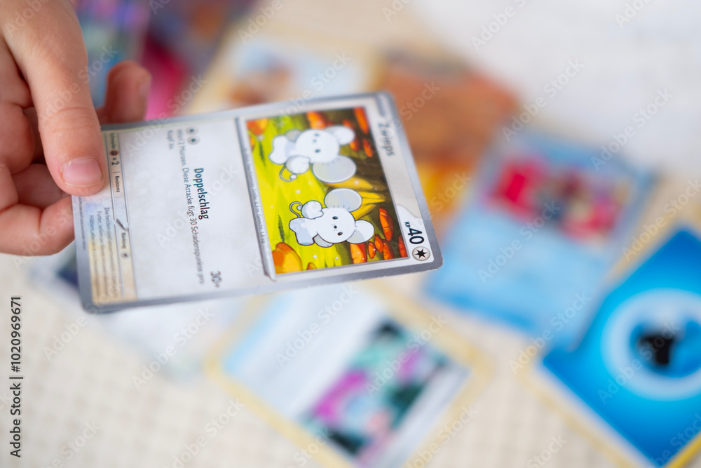 child collecting Pokemon Trading Card Game, Childhood nostalgia meets ...