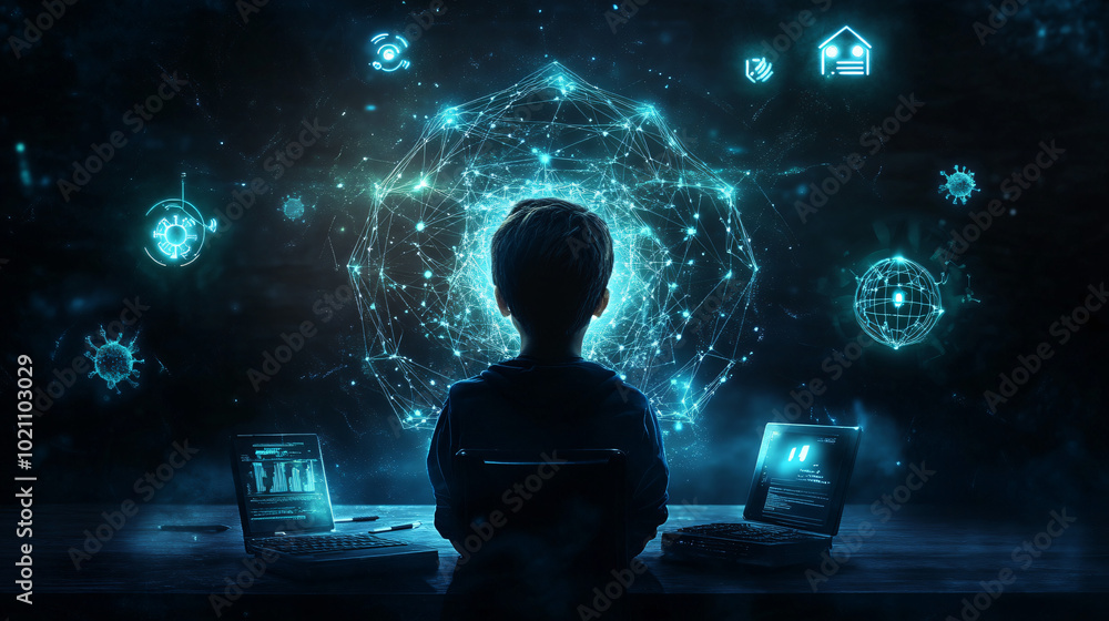 cyber security - awareness of cyber threats, danger, safety for kid ...