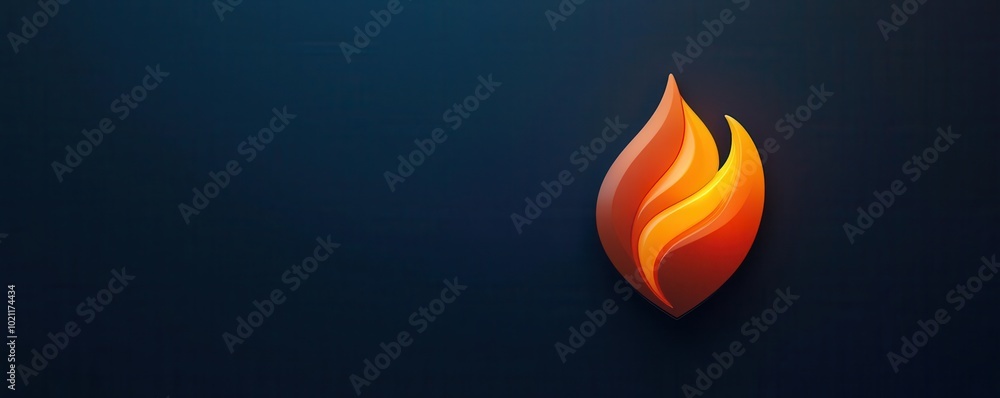 Digital fire shield icon for firewall security, indicating digital ...
