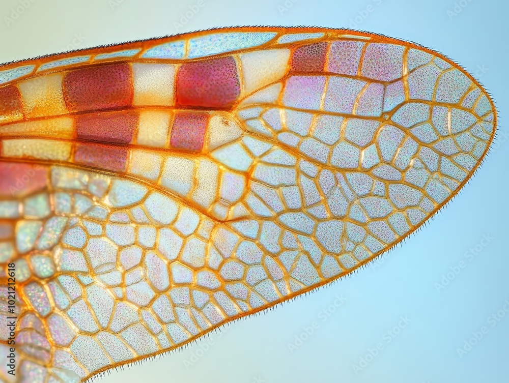 Microscopic View of a Mosquito Wing, Revealing Intricate Veins and ...