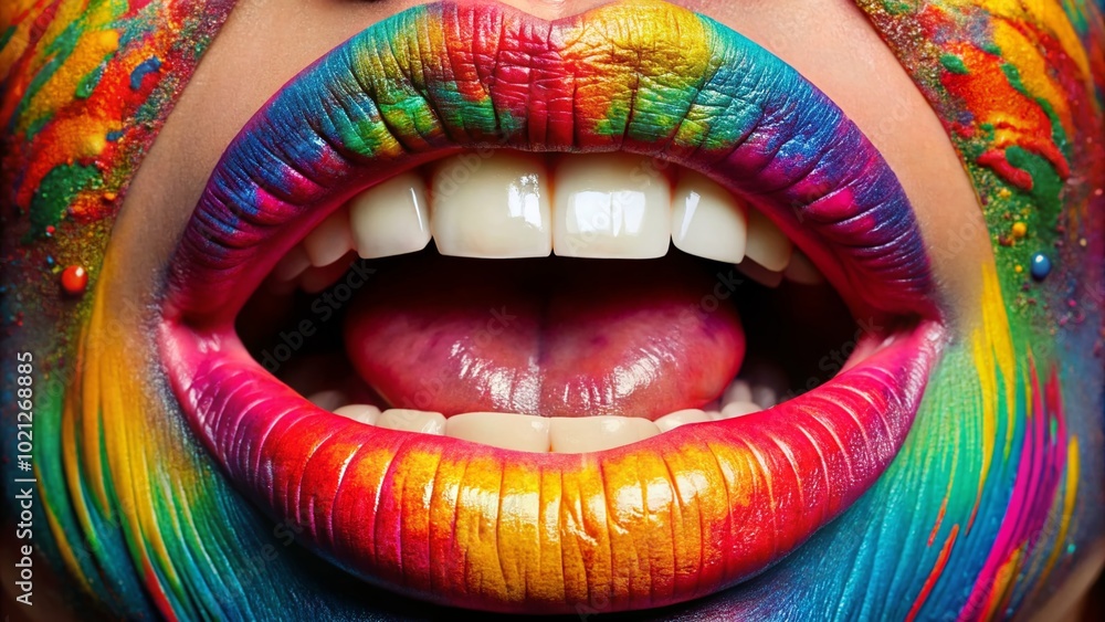 Captivating Image of Mouth Wide Open Expressing Surprise and Emotion in ...