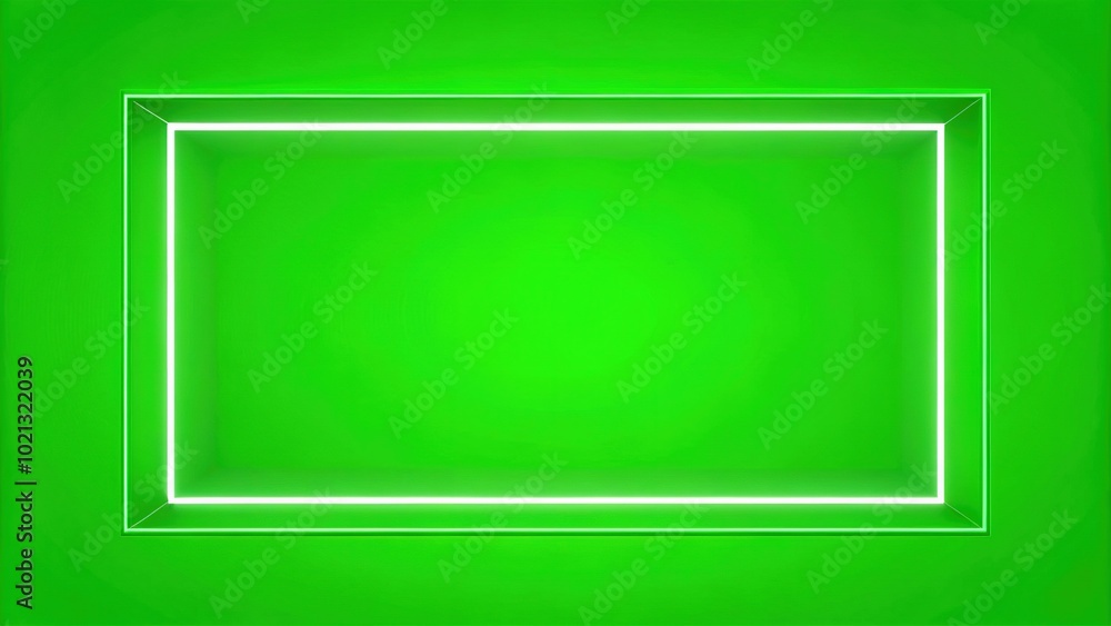Showcasing a rectangle in 4K, this green screen animation features a ...
