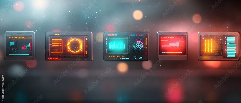 Immersive Futuristic Game Environment with Dynamic Interactive HUD ...