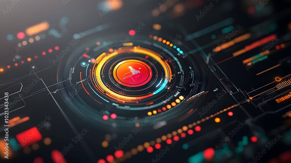 Sleek and minimalist futuristic digital interface elements including ...