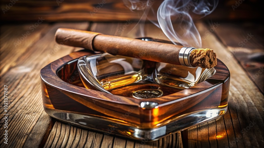 Elegant Luxury Cigar Ashtray with Unique Design for Premium Cigars and ...