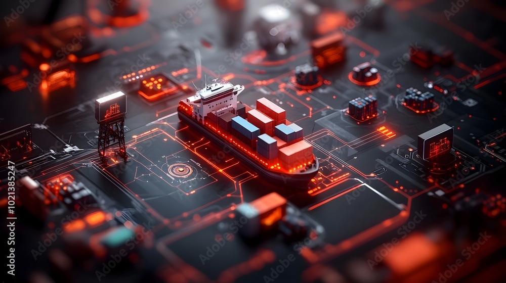 Cutting edge AI powered global logistics network with dynamic data ...