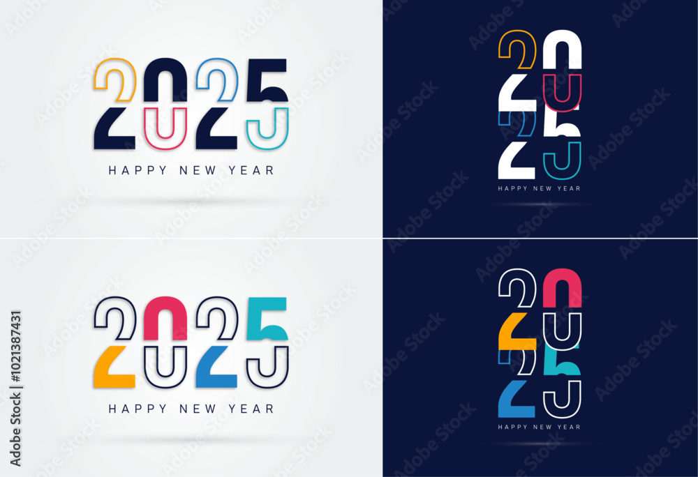 Photo & Art Print Happy new year 2025 design, Graphic_Era