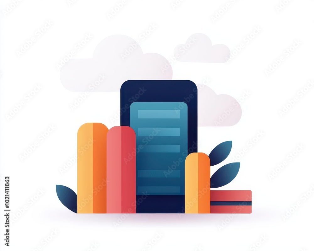 Schematic of a multi-layered mobile app architecture with backend APIs ...