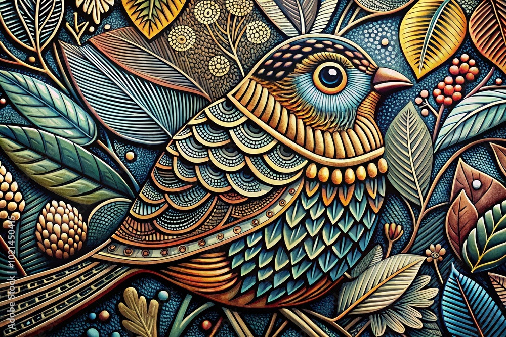 Intricate Linocut Patterns with Bold Shapes and Textures for Creative ...