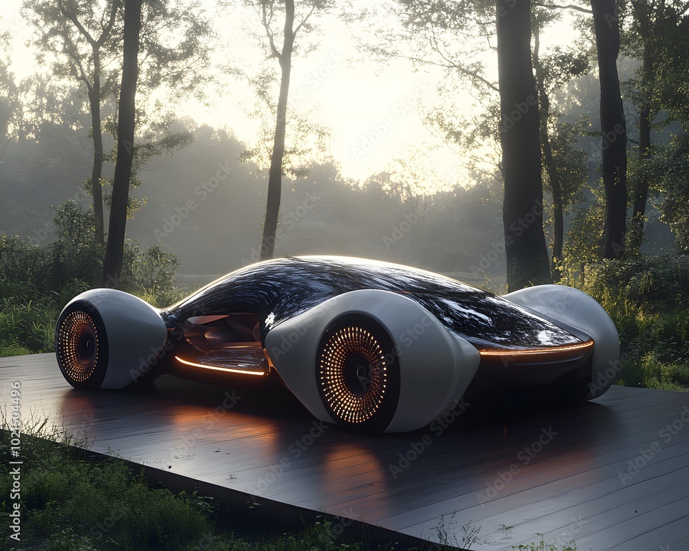 The futuristic design of self-driving cars reflects the advances in ...