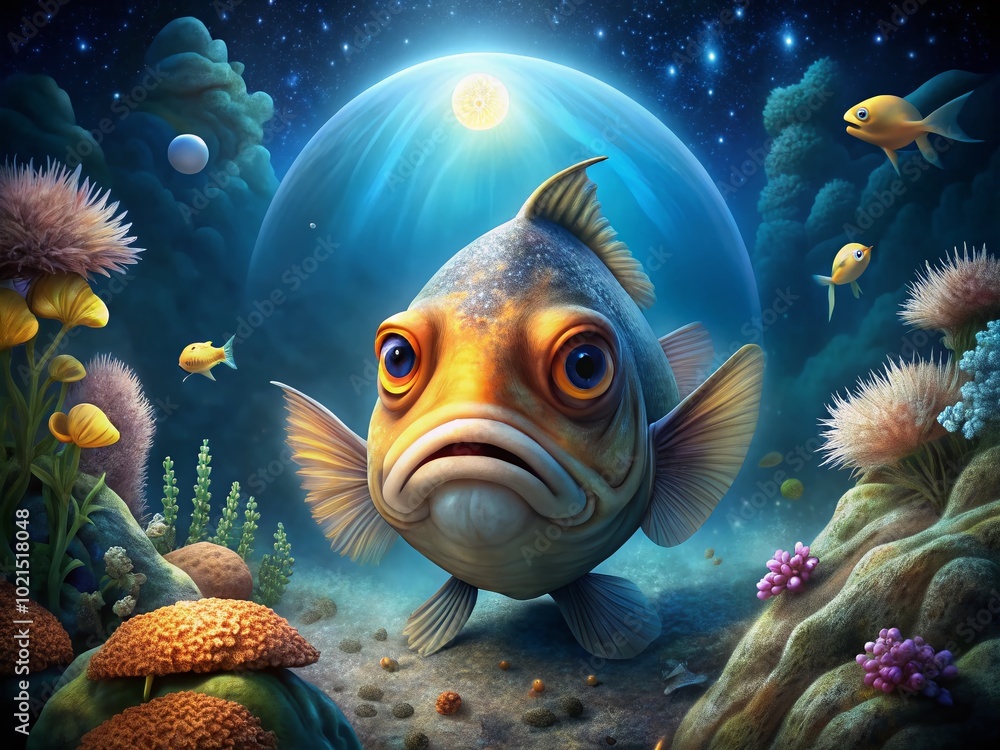 Sad Fish Meme Illustrating Emotion and Humor in a Unique Underwater ...