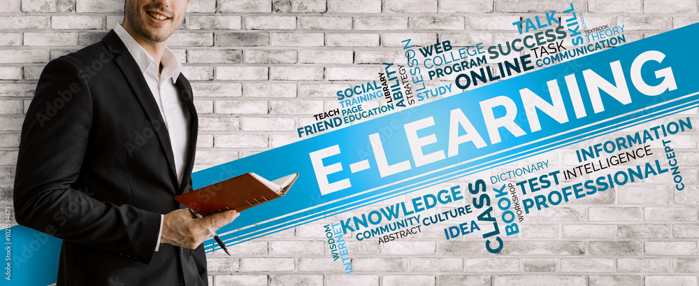 E-learning and Online Education for Student and University Concept ...