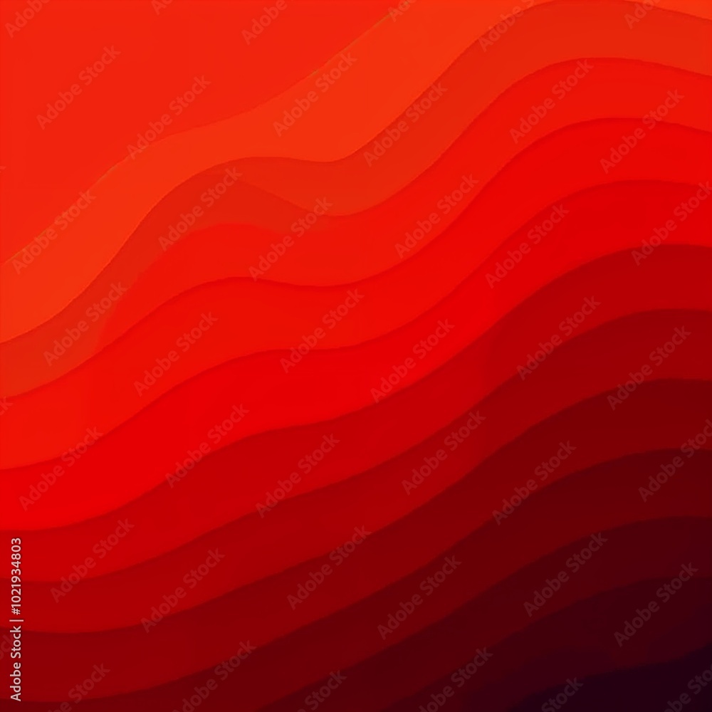 Dynamic wavy red background with layered gradient and smooth texture ...