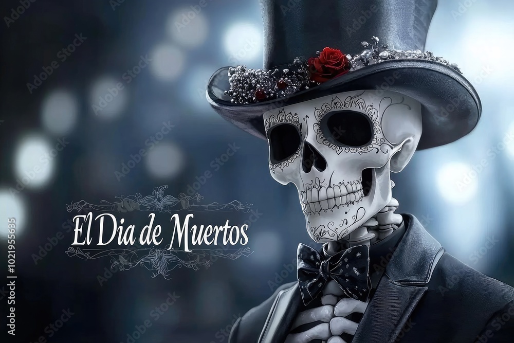 Modern homage: El Día de Muertos creative postcards presenting ...