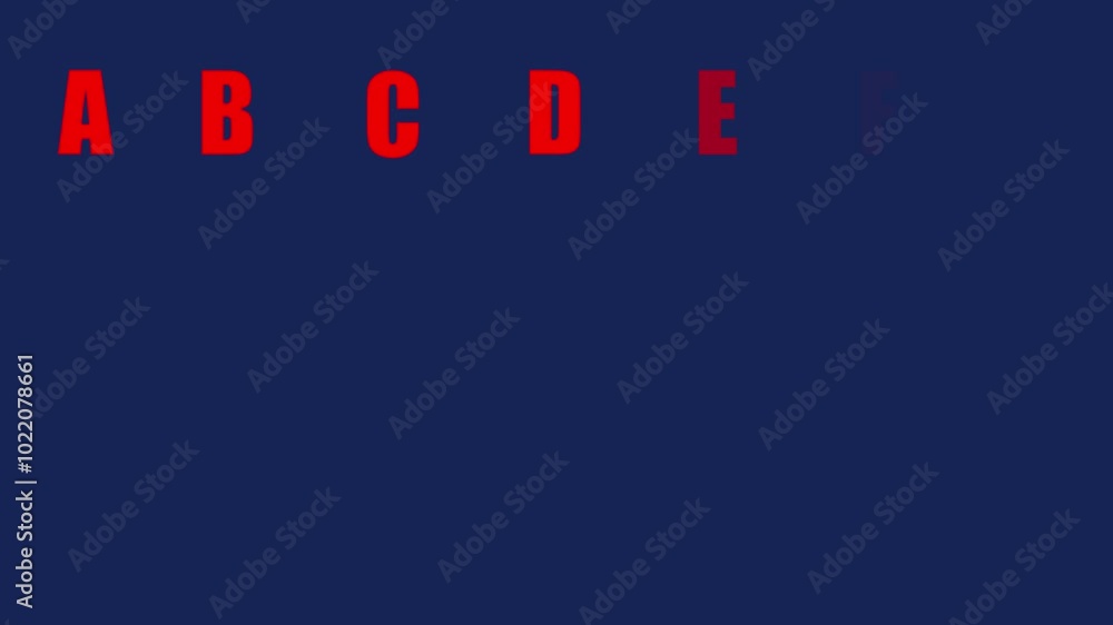 Time Lapse Letter A To Z On Blackboard Alphabet Colorful Animation A To